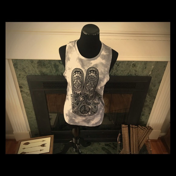 Tops | Cute Graphic Muscle Tank | Poshmark